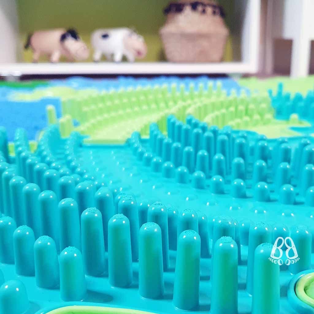 Muffik Twister Firm Textured Walk Mat Turquoise